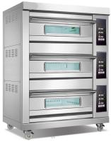 China 3 Deck Commercial Electric Pizza Oven 380V 13.2kW-37.8kW with 3-12 Tray Capacity for Bakeries for sale