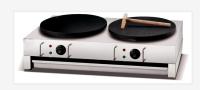 China Commercial Double Crepe Machine with 400mm Plates and 50-300°C Temperature Control for Catering for sale