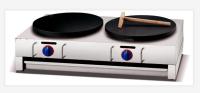 China Commercial Double Crepe Machine with 400mm Plates and 50-300°C Temperature Control for Catering for sale