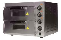 China Commercial Electric Pizza Oven Stone Base Double Deck 2000W-3000W 350°C Baking Equipment for sale