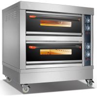 China Commercial 2-Deck 4-Pan Electric Bread Oven 380V 13.2kW with 400℃ Temperature Range and Customizable Baking Options for sale