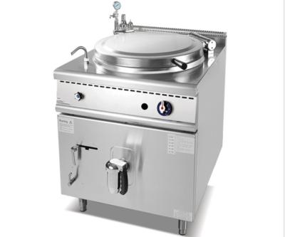 China Gas Soup Kettle Boiling Pan 16KW-25KW Power 60L-150L Capacity Stainless Steel Commercial Kitchen Equipment for sale