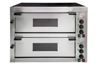 China Commercial Pizza Oven 2 Decks 5-13.62kW Electric with Mechanical Timer 50-500℃ Temperature Range for sale