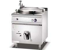 China Electric Jacketed Boiling Pan 150L Capacity 18kW Steam Kettle Boiler Machine with Safety Features for sale