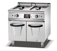 China Commercial Double Fryer Machine - 18L/21L Capacity Electric & Gas Models with 18KW-31KW Power for sale