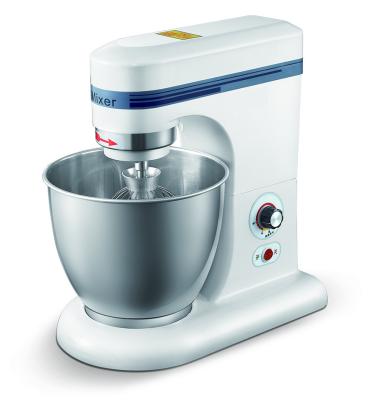 China Stainless Steel Cake Mixer 5L-7L Capacity with 130-850 RPM Stepless Speed Regulation for sale