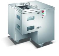 China Commercial Meat Slicer Strip Cutter Machine 800Kg/H Capacity with 220V/380V Options and Stainless Steel Construction for sale