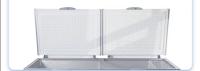 China GL-F700 628L Commercial Chest Freezer with -18°C Temperature & Double Glass Door for Supermarket Use for sale