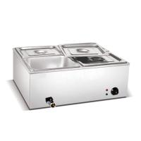 China Stainless Steel Commercial Electric Buffet Food Warmer with 1.5KW Power and 20-80℃ Temperature Range for sale