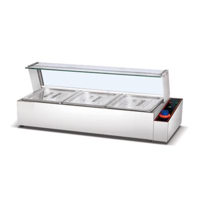 China Electric Buffet Bain Marie Food Warmer 1.5KW 220V with LCD Temperature Control 20-80℃ for sale