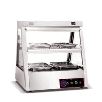 China Hot Food Display Cabinet with Dual-Layer Glass 30-85°C Temperature Control for Restaurants for sale