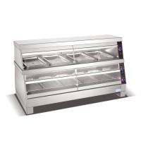 China Hot Food Display Cabinet with Dual-Layer Glass 30-85°C Temperature Control for Restaurants for sale