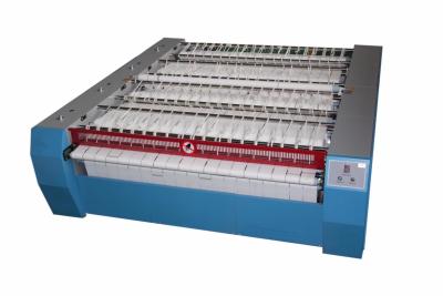China Hotel Linen Flat Press Ironer Machine - 1500mm to 3000mm Width, 0-25m/min Speed, 150℃ Temperature for sale