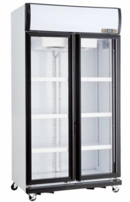 China GL-F800R Upright Industrial Beverage Cooler with Glass Doors - 1062×680×2000mm, 2-8℃ Temperature Range, 220V/110V Operation for sale