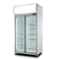 China GL-F800R Upright Industrial Beverage Cooler with Glass Doors - 1062×680×2000mm, 2-8℃ Temperature Range, 220V/110V Operation for sale