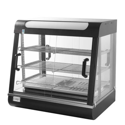 China Hotel Buffet Food Warm Glass Display Showcase 30-85°C Temperature Range with 1.84KW-2.2KW Power for sale
