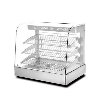 China Commercial Food Warmer Display Case 30-85°C Temperature Range with 1.5KW Power and CE Certification for sale