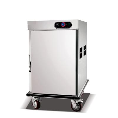 China Mobile Commercial Food Warmer Cabinet with Wheels - Stainless Steel 220V 2.62KW - 5 to 22 Layer Capacity for sale