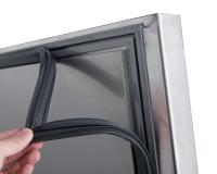 China Commercial Vertical Refrigerator Freezer 410L 220V Stainless Steel Fan Cooling for sale