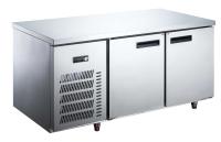 China Industrial Worktable Refrigerator 230-437L Capacity 220V Commercial Kitchen Equipment with Stainless Steel Surface for sale