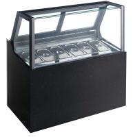 China Commercial Ice Cream Showcase with -22°C to -18°C Temperature Range and 1100W-1800W Power Options for Retail Display for sale