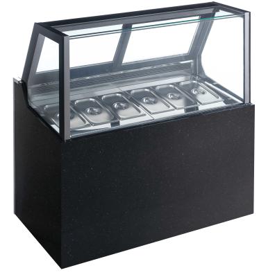 China Commercial Ice Cream Showcase with -22°C to -18°C Temperature Range and 1100W-1800W Power Options for Retail Display for sale