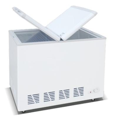 China GL-F400 386L Upright Deep Freezer with -18°C Temperature Control and Lock System for sale