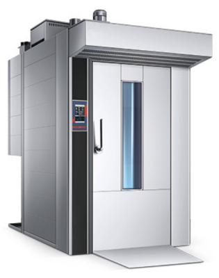 China Electric 16 Tray Gas Rotary Oven 1600×1900×2250mm with Steam Function for Commercial Baking for sale
