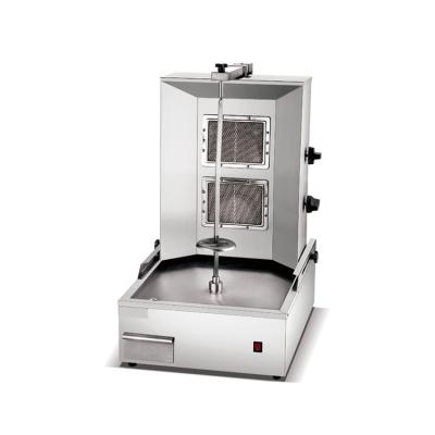 China Commercial Gas Chicken Shawarma Machine 9-18kW with Stainless Steel Construction and 360° Auto Rotation for sale