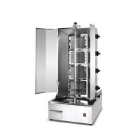 China Commercial Gas Chicken Shawarma Machine 9-18kW with Stainless Steel Construction and 360° Auto Rotation for sale