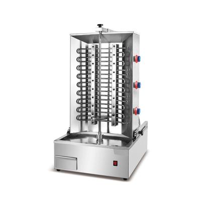 China Heavy Duty Electric Kebab Shawarma Machine 220V with 360° Auto Rotating Roast and Stainless Steel Construction for sale