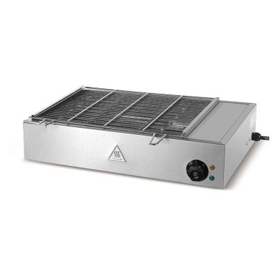 China Commercial Smokeless Electric BBQ Grill 4KW-8KW Stainless Steel Table Top Cooking Equipment for sale