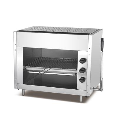 China Commercial Gas Infrared Burner Salamander Oven - 9kW to 30kW Power Range, Stainless Steel Construction, 950-1640mm Dimensions for sale