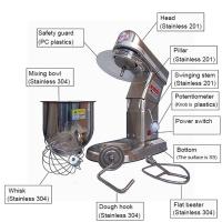 China 5L Commercial Planetary Mixer Machine 500W with 110V/220V Dual Voltage for Professional Kitchens for sale