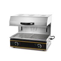 China Commercial Electric Lift-Up Salamander Grill - 2.8kW to 6kW Power, 450mm to 800mm Width, Stainless Steel Construction for sale