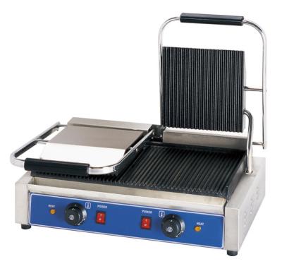 China Electric Double Contact Grill Griddle Sandwich Press - 220V Commercial Cooking Equipment with 1.8kW to 3.6kW Power for sale