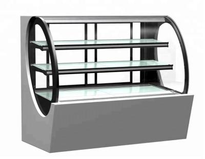 China Commercial Cake Display Showcase Refrigerator 900-2000mm with 3-10°C Temperature Control and 110/220V Dual Voltage for sale