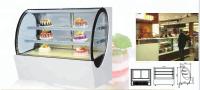 China Commercial Cake Display Showcase Refrigerator 900-2000mm with 3-10°C Temperature Control and 110/220V Dual Voltage for sale