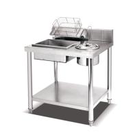 China Restaurant Kitchen Equipment Manual Breading Table / KFC Wrapping Powder Table for sale
