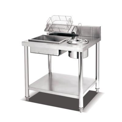 China Restaurant Kitchen Equipment Manual Breading Table / KFC Wrapping Powder Table for sale