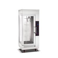 China Stainless Steel Vertical Electric Rotisserie Oven 4 Baskets 12-16 Chickens for sale