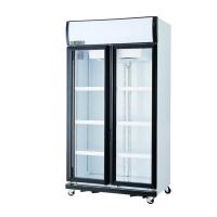 China GL-F1050R Two Door Upright Cooler Showcase 1210×680×2100mm for Beverage Storage 2-8℃ for sale