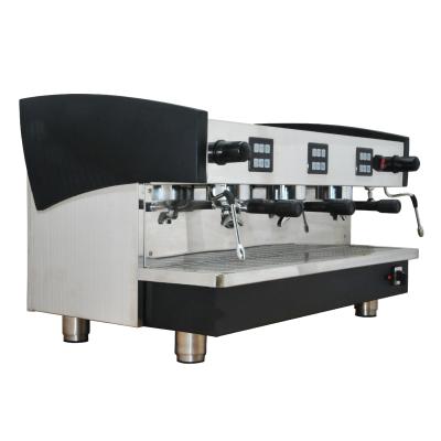 China 16-Liter Commercial Espresso Machine with Dual Copper Boiler System, 2-Group Brewing, and CE Certification for Hotels for sale