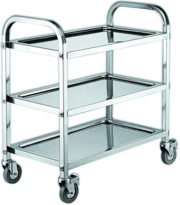 China Stainless Steel Mobile Bakery Rack Trolley with Hot Pot Cart - 850×450×900mm to 860×540×1540mm Dimensions for sale