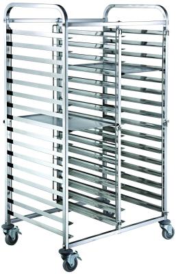 China Stainless Steel Mobile Bakery Trolley 600×690×1735mm with 32 Tray Capacity for Commercial Kitchens for sale