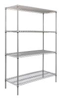 China Commercial Polymer & Wire Shelving Systems with 250kg Load Capacity, 1