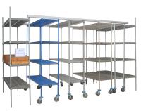 China Commercial Polymer & Wire Shelving Systems with 250kg Load Capacity, 1