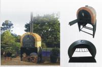 China Commercial Kitchen Wood Fired Pizza Oven With Medium Gas Baking Equipment for sale