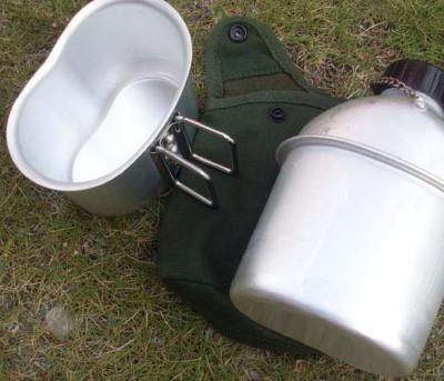 China Military aluminum canteen for sale