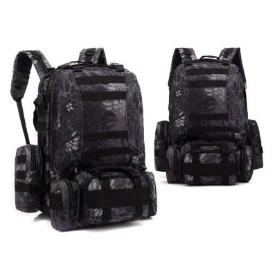 China Tactical Combination bag with Built-up 3 MOLLE Bags for tactical day pack for sale